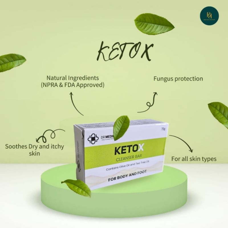 Ketox Cleanser Bar (Anti-Fungal Cleanser Bar) 75g Untuk merawat ...