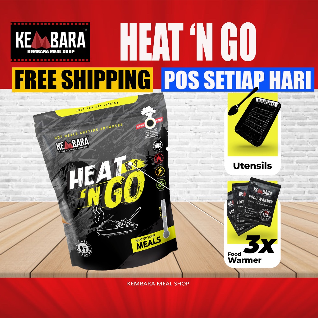 KEMBARA MEAL HEAT AND GO WARMER BAG (Included 3x Food Warmer) | Shopee ...