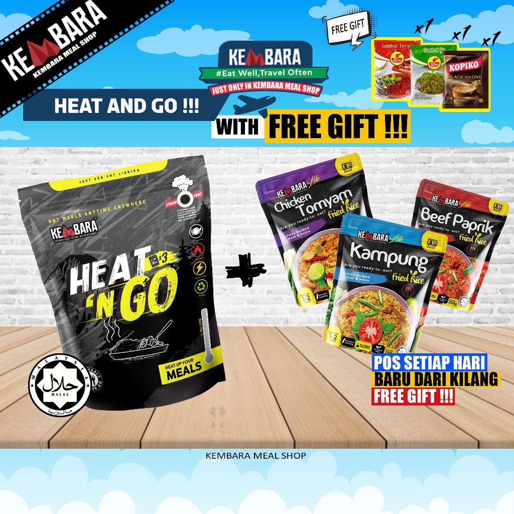 (PROMO COMBO HEAT AND GO + NASI GORENG ) KEMBARA MEAL | Shopee Malaysia
