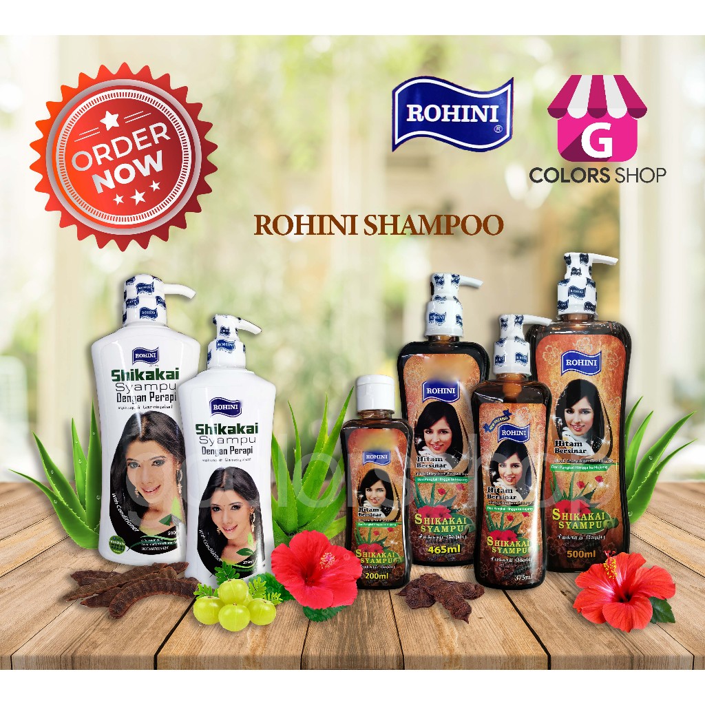 ROHINI SHIKAKAI SHAMPOO 200ML/ 375ML/ 465ML/ 500ML & ROHINI SHIKAKAI ...