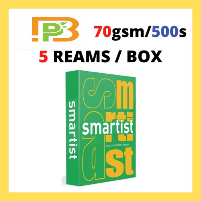 Smartist A4 Paper 70gsm (1 Carton / 5 Reams) | Shopee Malaysia