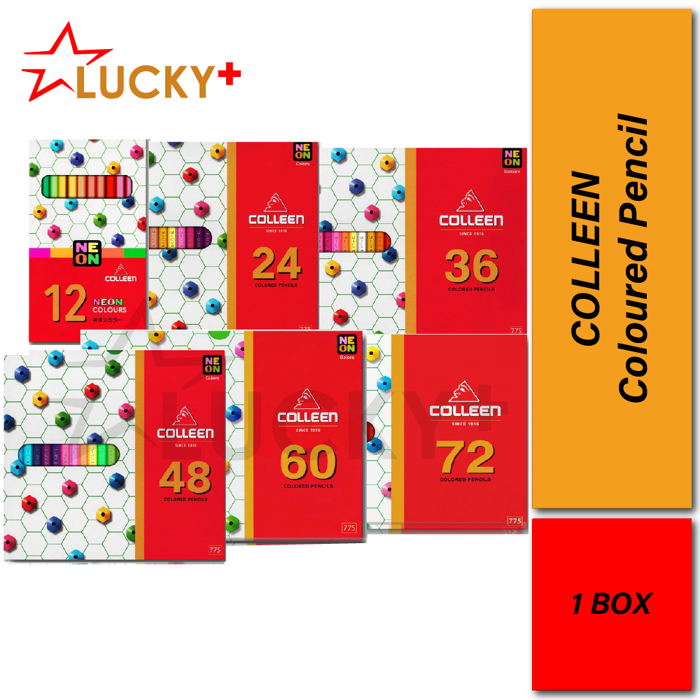 COLLEEN 775 Colour Pencil (1box)(12/ 24/ 36/ 48/ 60/ 72)/ Neon ...