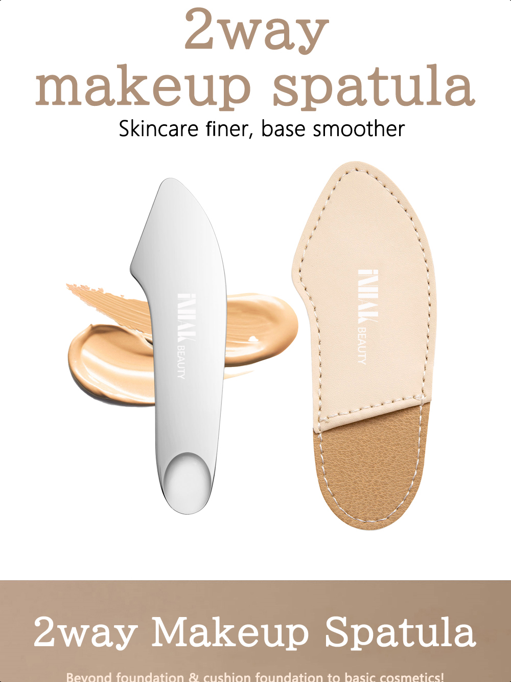 [imported from Korea] INHAK 2way MAKEUP SPATULA Strong and durable ...