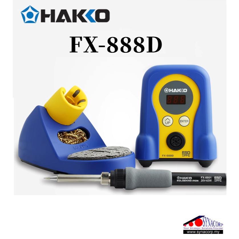 HAKKO FX-888D Digital Soldering Station Set ESD Safe FX888D FX8801 Soldering Iron | Shopee Malaysia