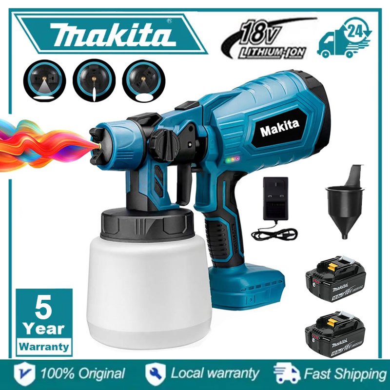 Makita electric spray gun 1000ml wireless electric spray gun high power ...