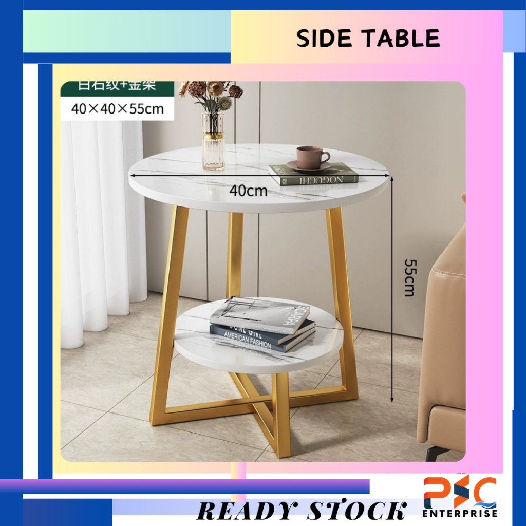 🎁MEJA KOPI🎁Coffee Table Meja Kopi Side Table Small Table With Marble ...