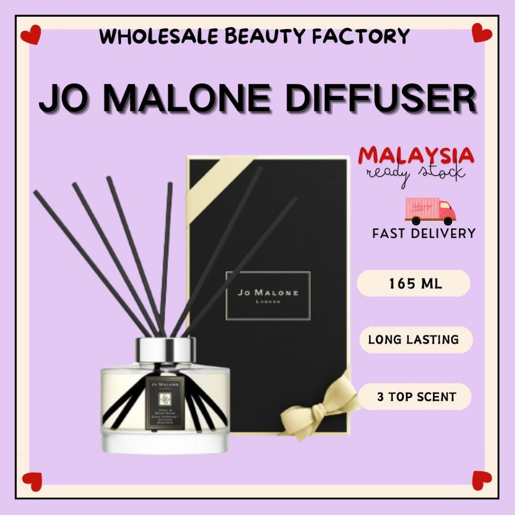 JO MALONE Diffuser 165ml - English Pear / Wild Bluebell / Peony Blush - Scent Surround | Shopee ...