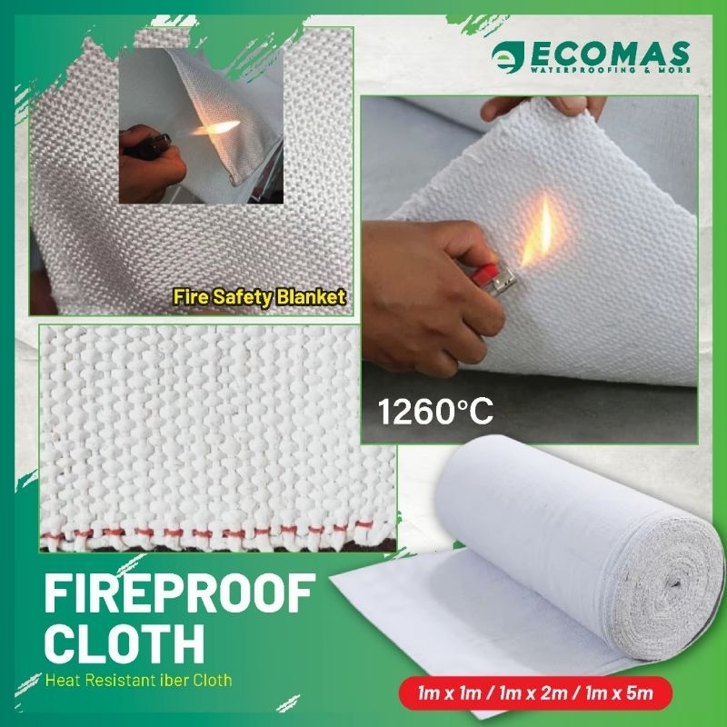 1.5MM THICK CERAMIC FIBER CLOTH / FIREPROOF CLOTH/ FIRE BLANKET / HEAT ...