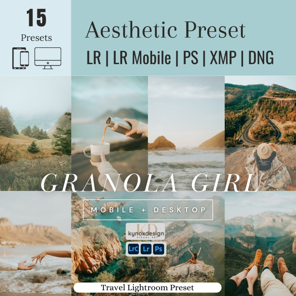 [Lightroom Preset] Aesthetic Preset - Granola Girl for LR/LR(mobile)/PS ...