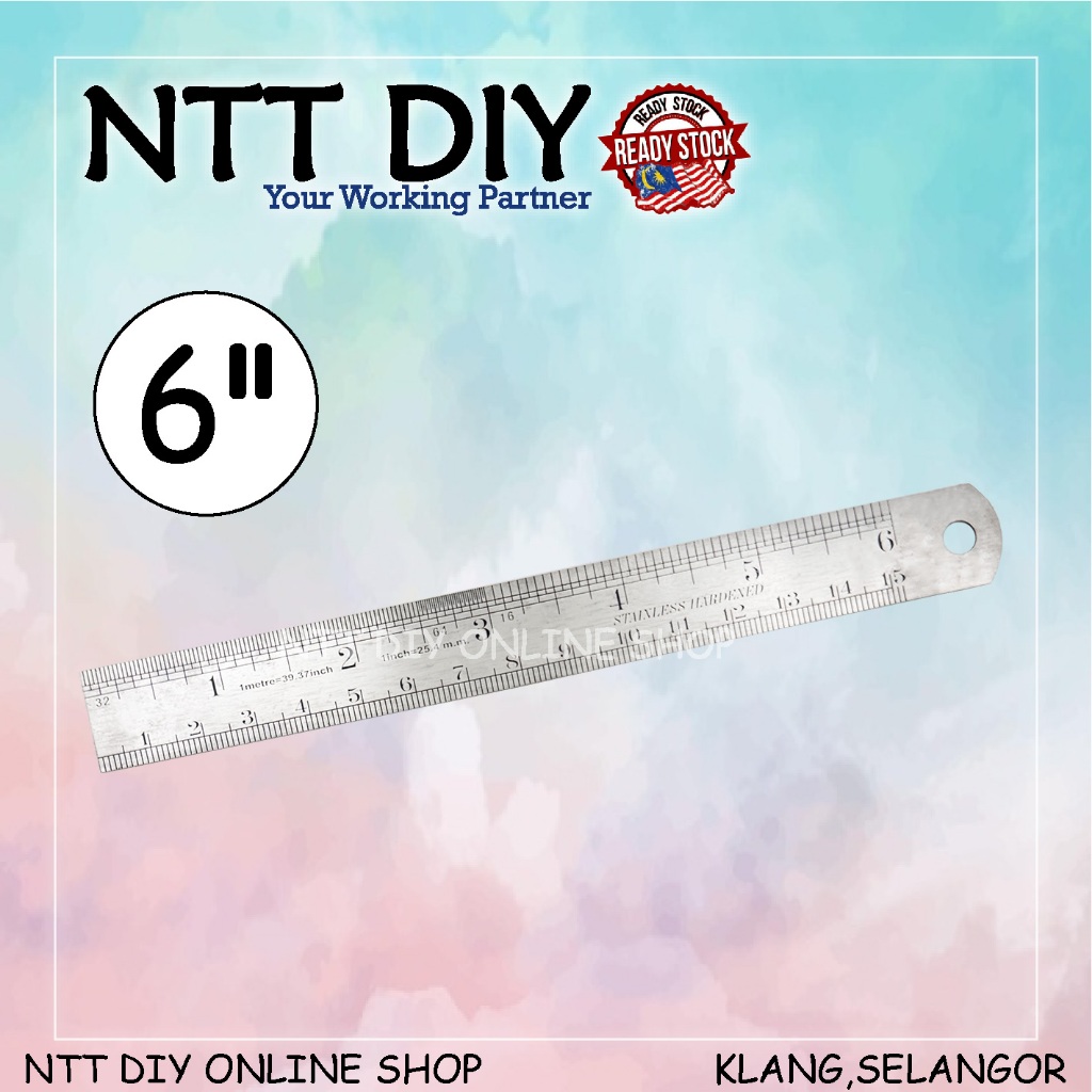 NTT DIY 6 Inch Anti Rust Heavy Duty Long Stainless Steel Double Sided ...