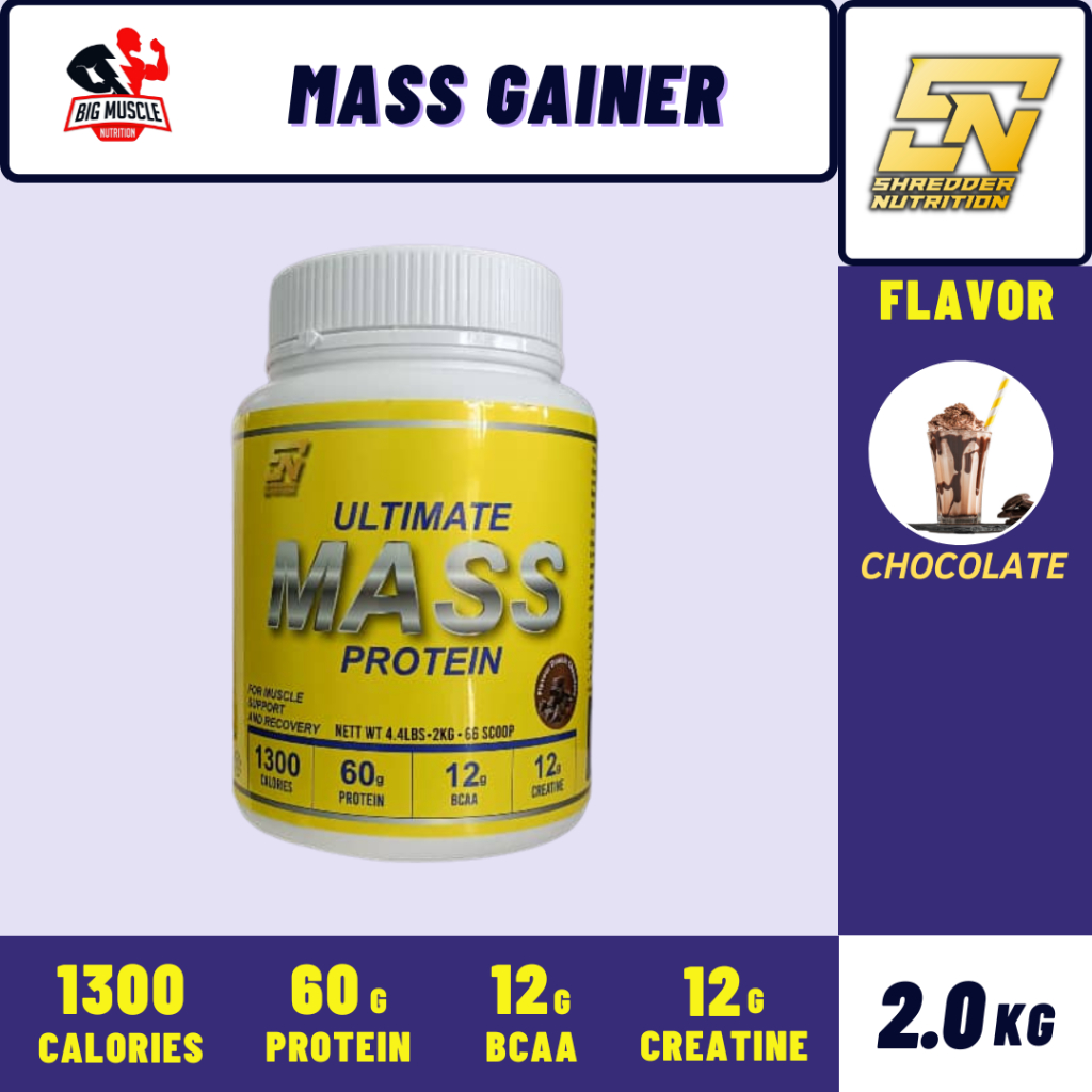 MASS GAINER WEIGHT GAINER SUSU TAMBAH BERAT BADAN 2KG BY SHREDDER ...