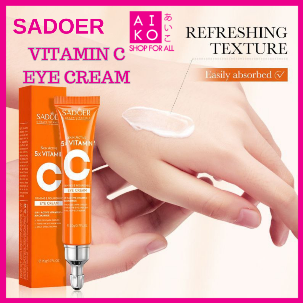 (AIKO)SADOER 5X VITAMIN C EYE CREAM 20G (SD11329) 1PCS | Shopee Malaysia