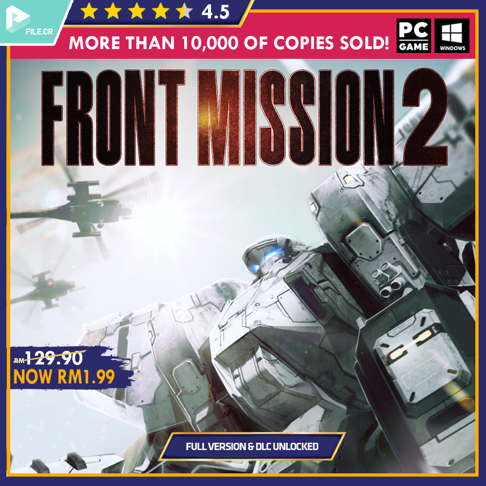 FRONT MISSION 2: REMAKE – V1.0.6[𝐋𝐈𝐅𝐄𝐓𝐈𝐌𝐄] [𝐏𝐂 𝐆𝐀𝐌𝐄 𝐃𝐈𝐆𝐈𝐓𝐀𝐋 𝐃𝐎𝐖𝐍𝐋𝐎𝐀𝐃] [𝐎𝐅𝐅𝐋𝐈𝐍𝐄] | Shopee Malaysia