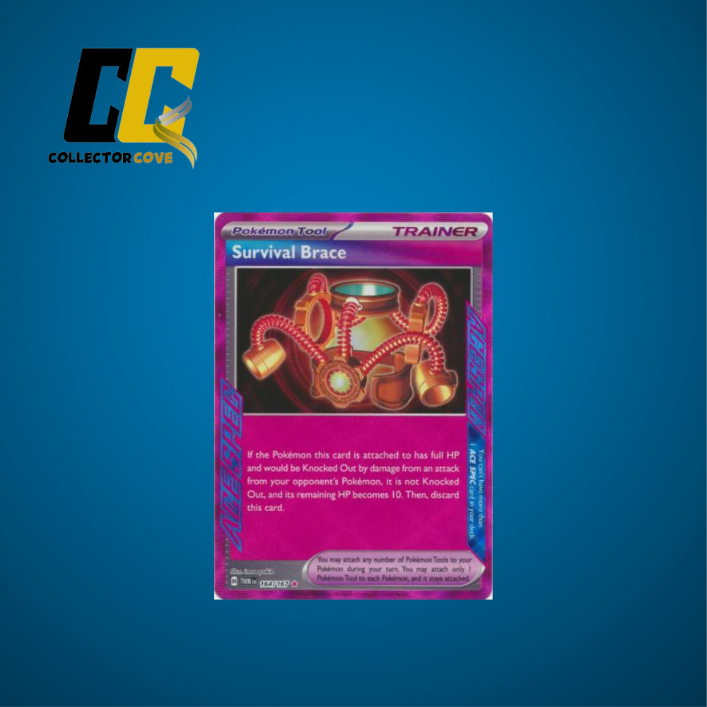 Pokemon TCG Survival Brace 164/167 Ace Rare - SV06 Twilight Masquerade ...