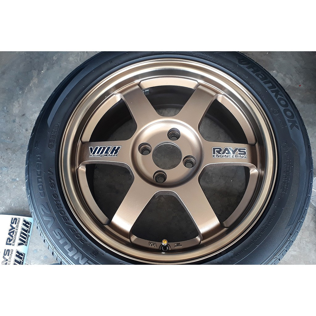 TE37 Volk Racing rim sticker | Shopee Malaysia
