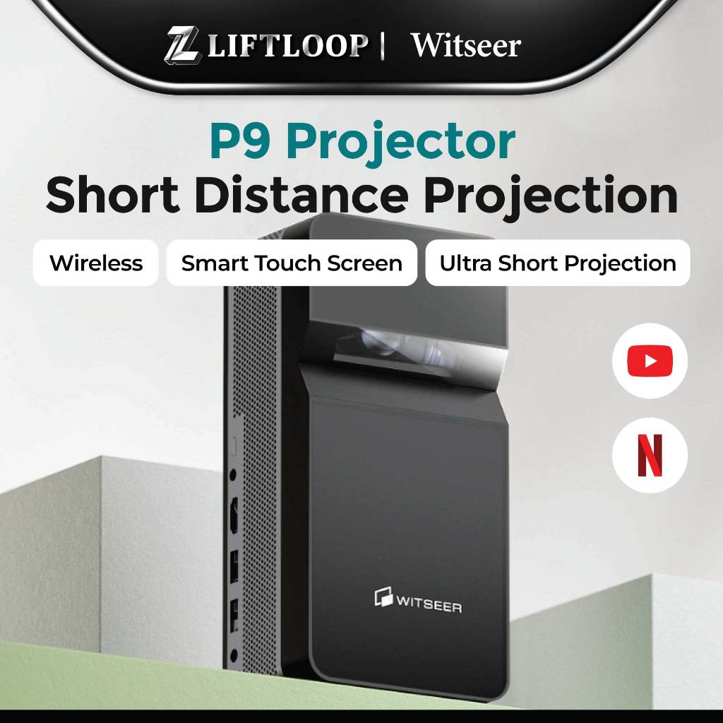 [ULTRA SHORT PROJECTION] Witseer P9 Touch Screen Wireless ...