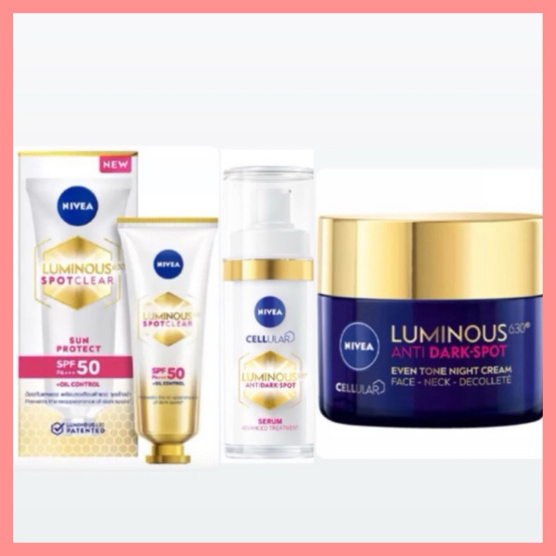 Nivea Luminous630 Anti Dark Spot Gold Serum Advanced Treatment/Eye ...