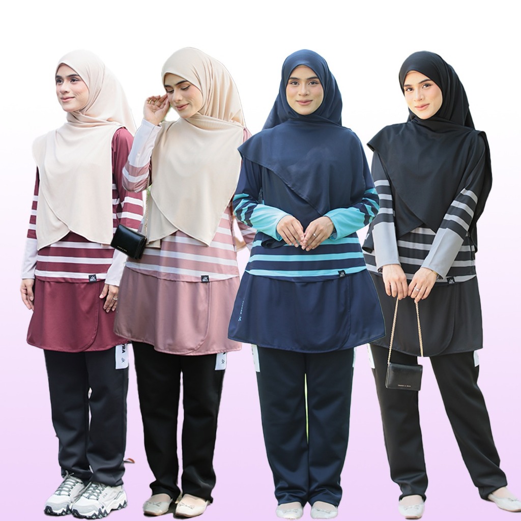 [Exclusive Set] Kimyra Kimstrive Swimming Hiking Muslimah Sport Jersey ...