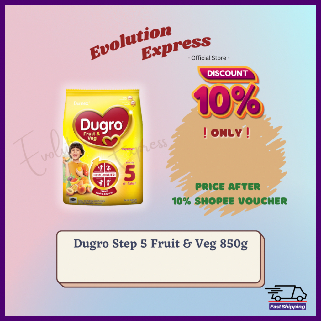 Dumex Dugro step 5 fruit and veg 850G ( 6 Years and above) Exp 7/2025 ...