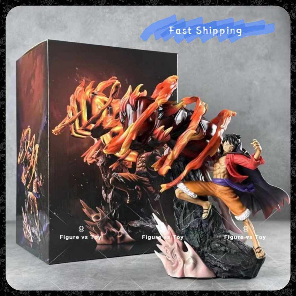 READY STOCK27CM ONE PIECE DS MONKEY D LUFFY GEAR THREE FIRE HAND COPY ...