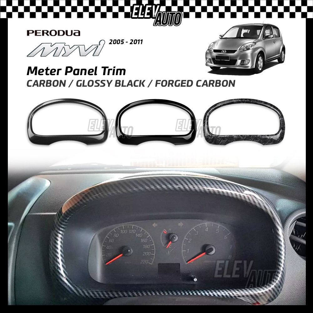 Perodua Myvi 2005-2011 Meter Panel Trim Trim Carbon Fiber Black ...