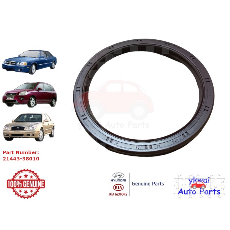 Genuine Hyundai Flywheel Oil Seal for Hyundai Sonata 5 (1995)/Kia Rondo ...