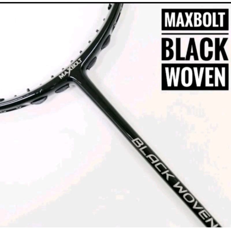 maxbolt black woven limited edition original raket badminton free ...