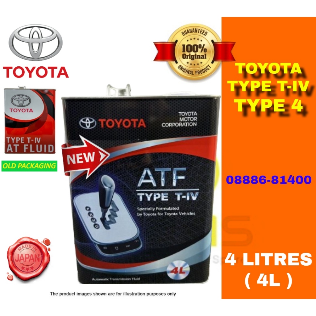 100%ORIGINAL Imported Toyota ATF auto Type T-IV T4 T-4 AT Fluid Vios ...