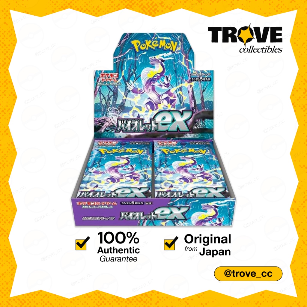 [READY STOCK] Japan Pokémon TCG - Violet ex SV1V | Shrink-wrapped Factory Sealed | Shopee Malaysia