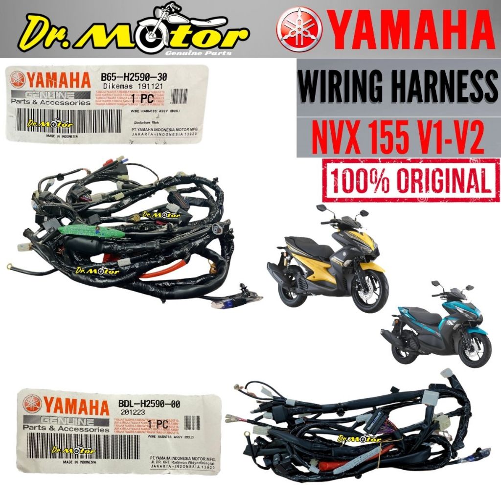 NVX155 V1 V2 NVX 155 AEROX Body Wiring Harness Wayaring Wayar Wayering ...