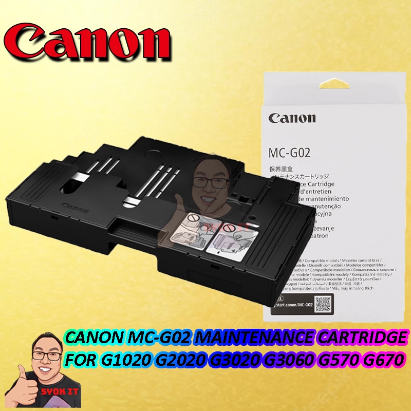 Canon MC-G02 Maintenance Cartridge for G1020 G2020 G3020 G3060 G570 G670 Printer | Shopee Malaysia