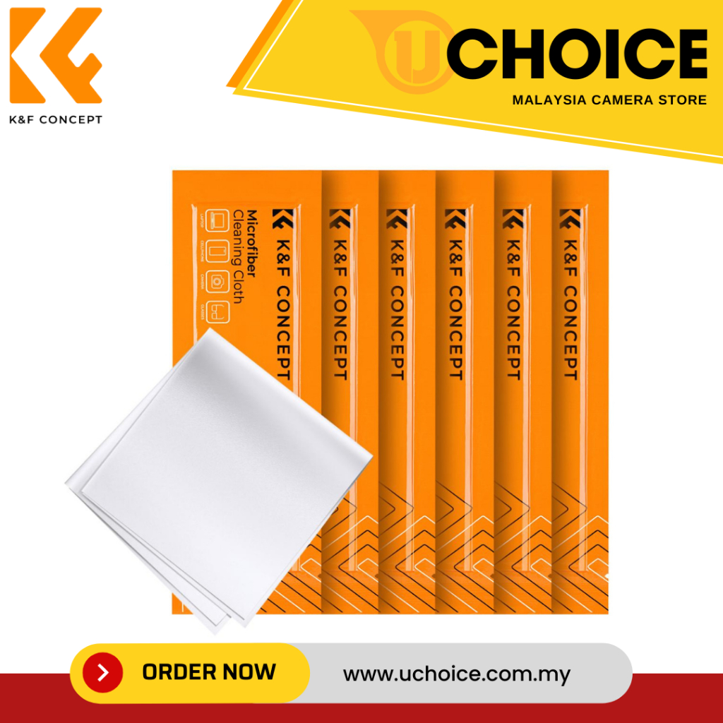 K&F CONCEPT Microfibre Cleaning Cloth Kit (15cm x 15cm, reusable ...