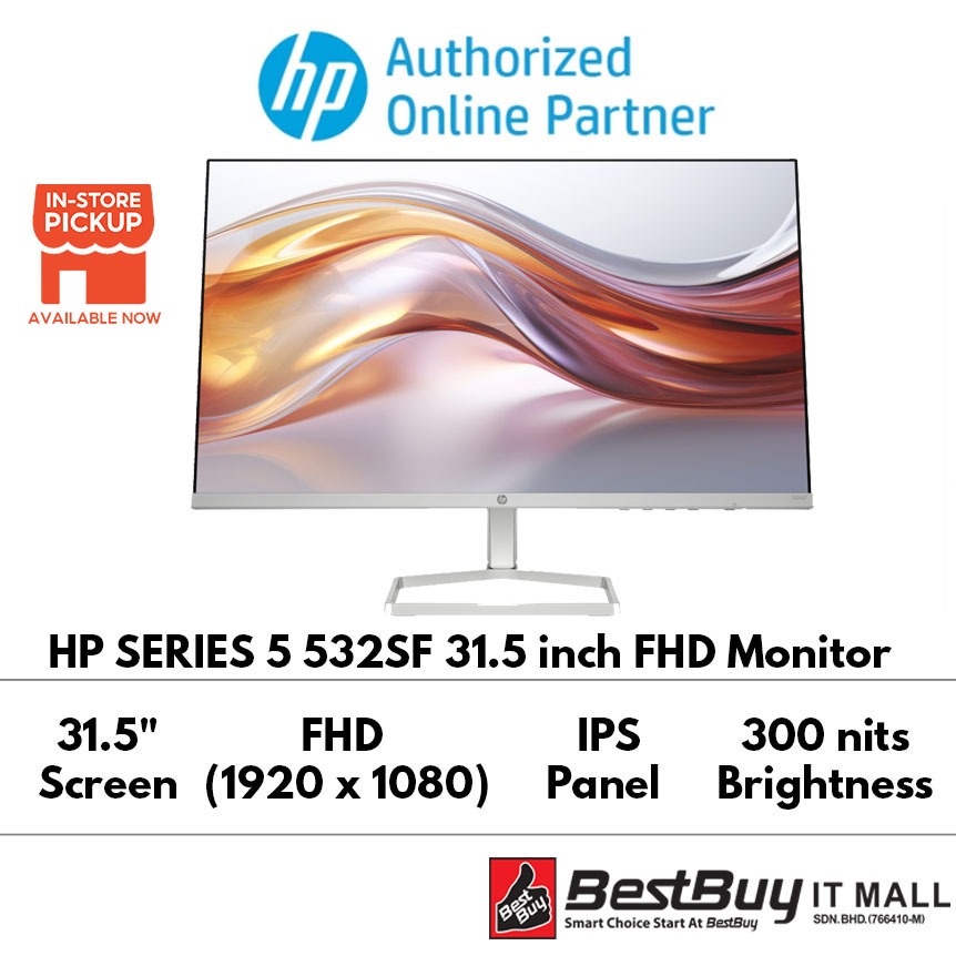 HP 532sf Full HD 31.5" Display Monitor 94F51AA | Shopee Malaysia
