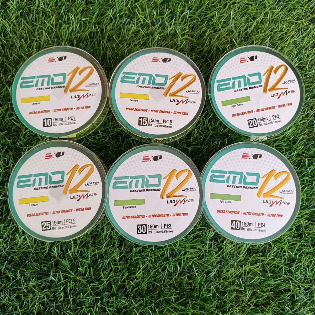 EXP EMO 12X 150m Casting Braided Fishing Line | Shopee Malaysia