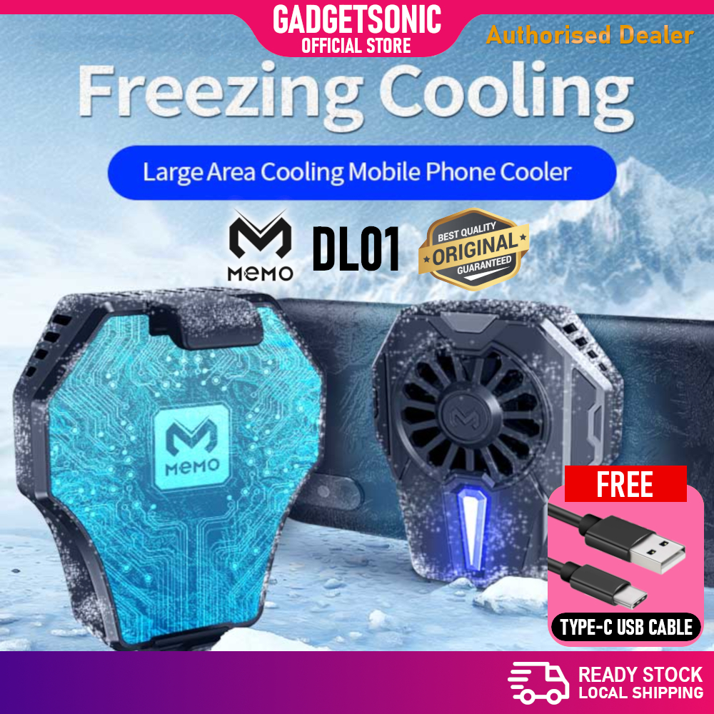 MEMO Phone Cooler DL01 Mobile Gaming Cooling Fan Radiator Handphone ...