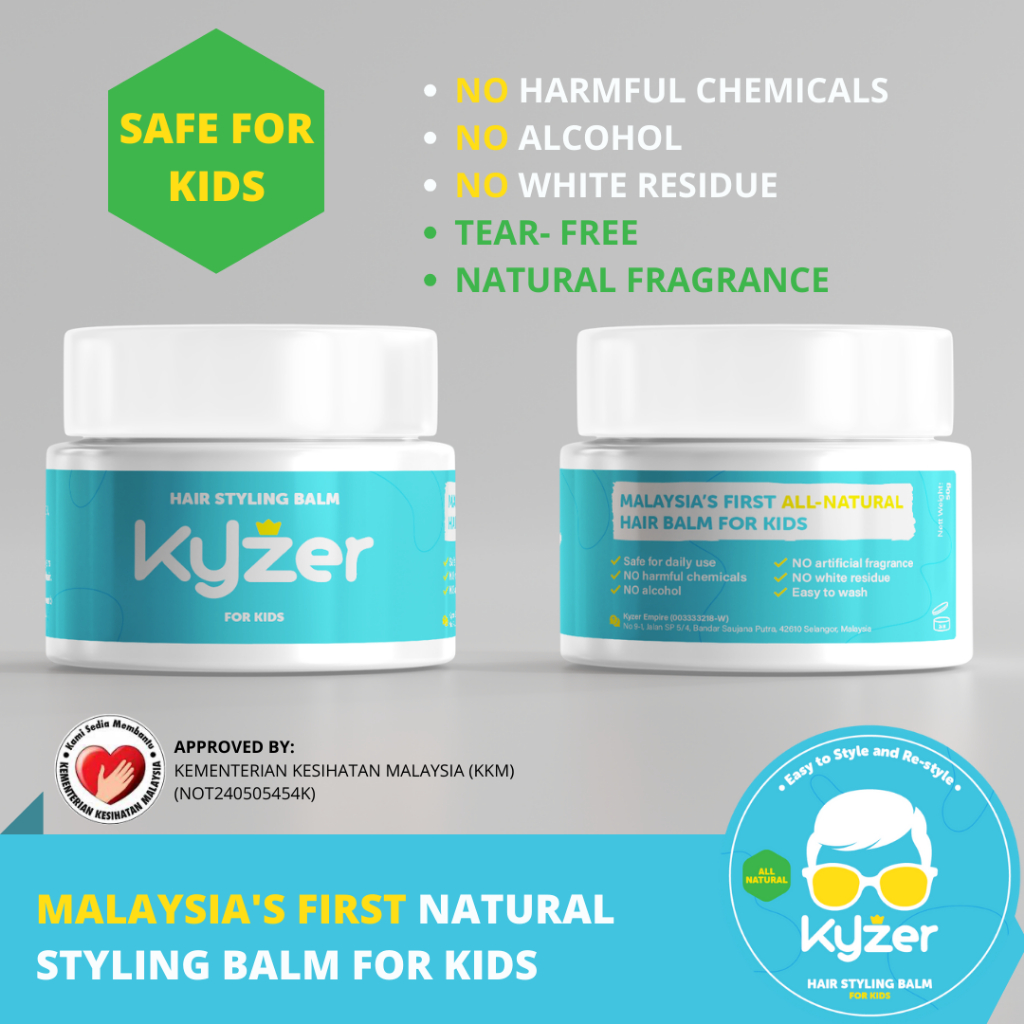 Kyzer minyak rambut pomade wax natural kanak-kanak | Shopee Malaysia