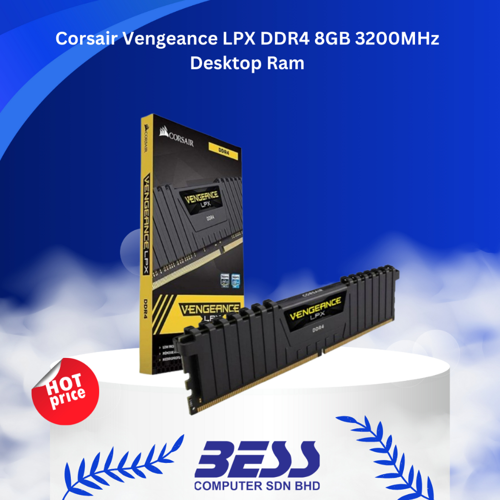 Corsair Vengeance LPX DDR4 8GB/16GB 3200MHz Desktop Ram | Shopee Malaysia