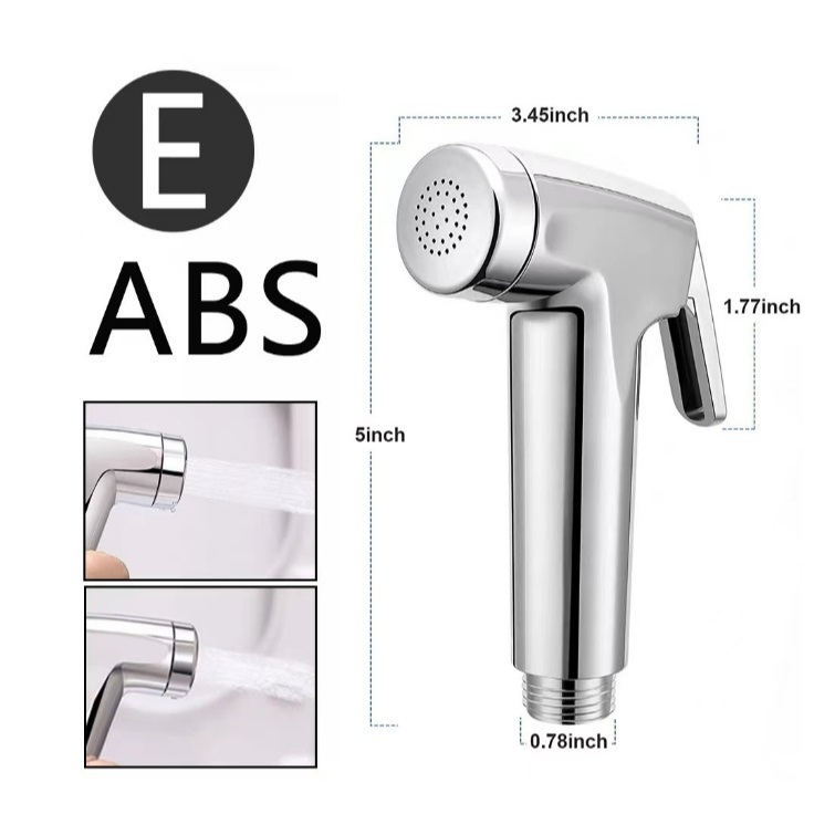 Full Set ABS Hand Bidet With Hose And Bracket Hand Spray (Anti Burst ...