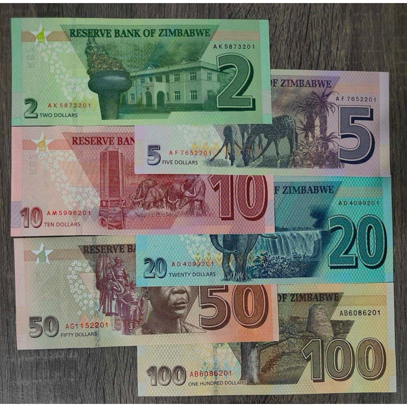 津巴布韦Zimbabwe Currency Banknote Set(6pcs) UNC Real Note | Shopee Malaysia