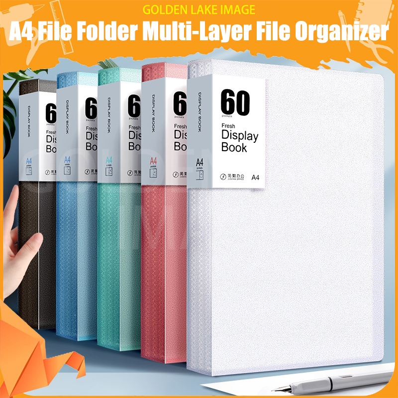 A4 Large Capacity Transparent Folder Paper Storage Multi-Layer File ...