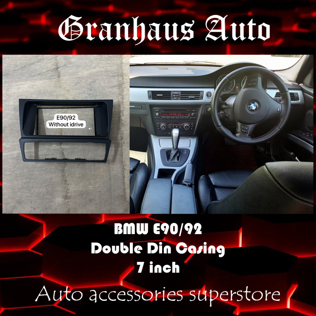 BMW E90 E92 No I drive 7 inch Double Din Player Casing Android Casing | Shopee Malaysia