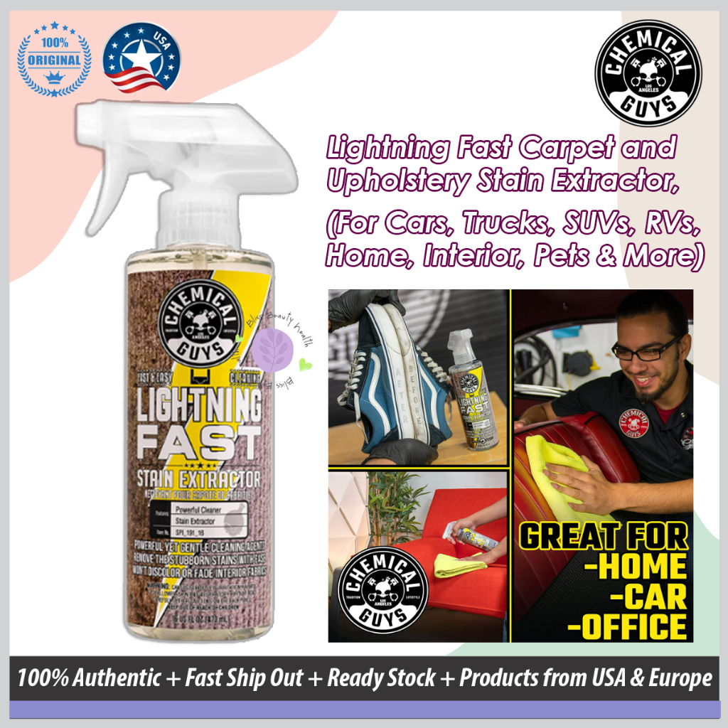 Chemical Guys Lightning Fast Carpet and Upholstery Stain Extractor ...