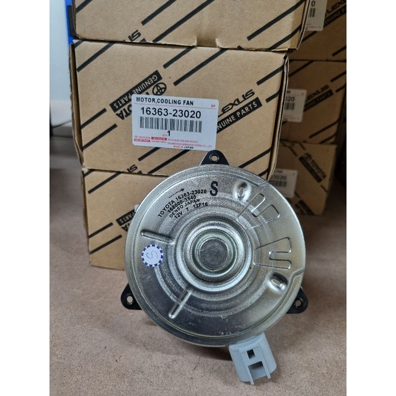 100% TOYOTA GENUINE ALTIS 03, ZZE121 ZZE122 RADIATOR COOLING FAN MOTOR (16363-23020) 168000-3540 ...