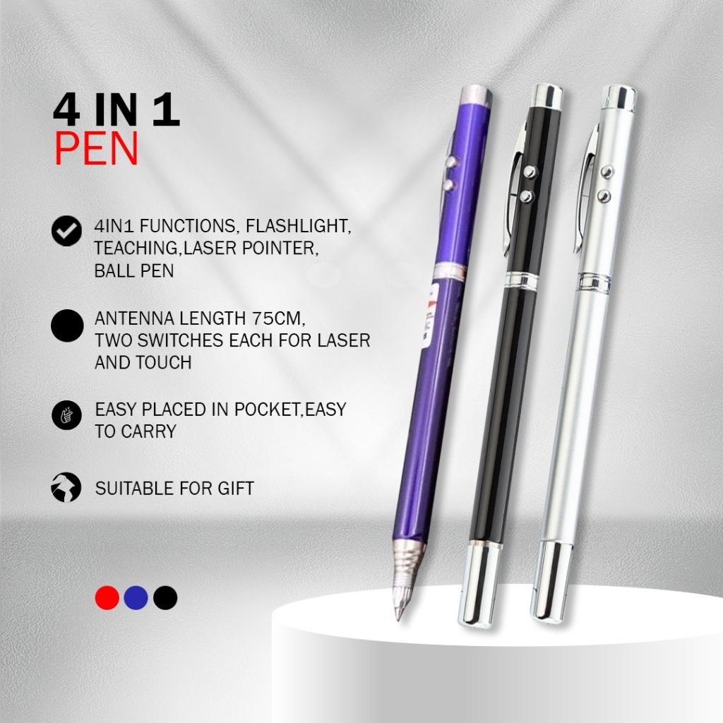 Teachers Day Gift 4 IN 1 Telescopic Teacher Pen Pointer Extendable ...