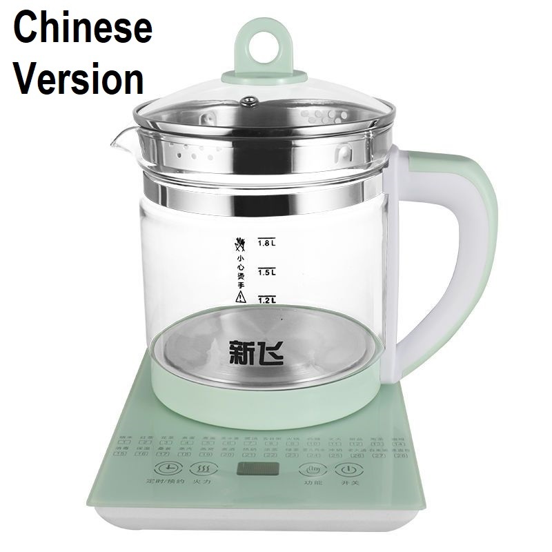 Transprarent Multifunction health-pot Glass electric kettle Soup Cooker ...