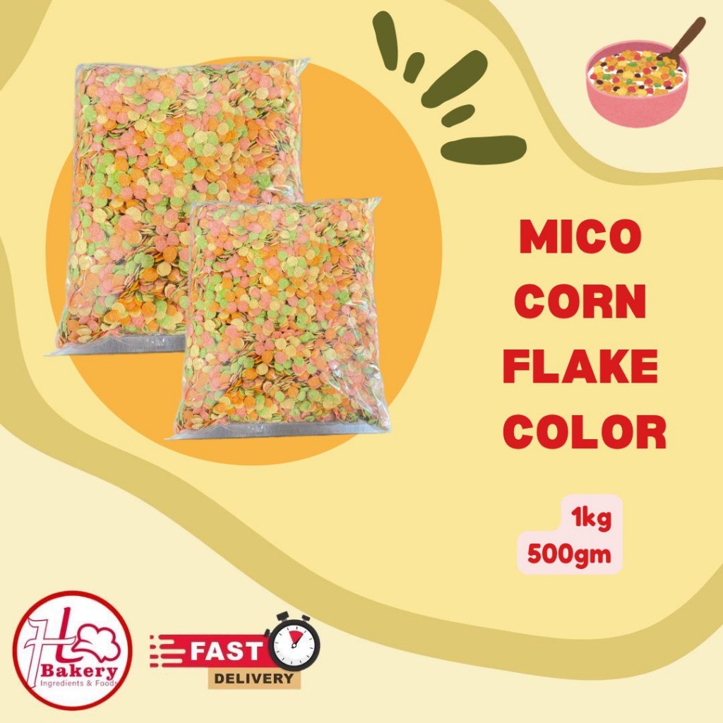 MICO MINI CORN FLAKE MIX COLOR 500GM / 1KG | Shopee Malaysia