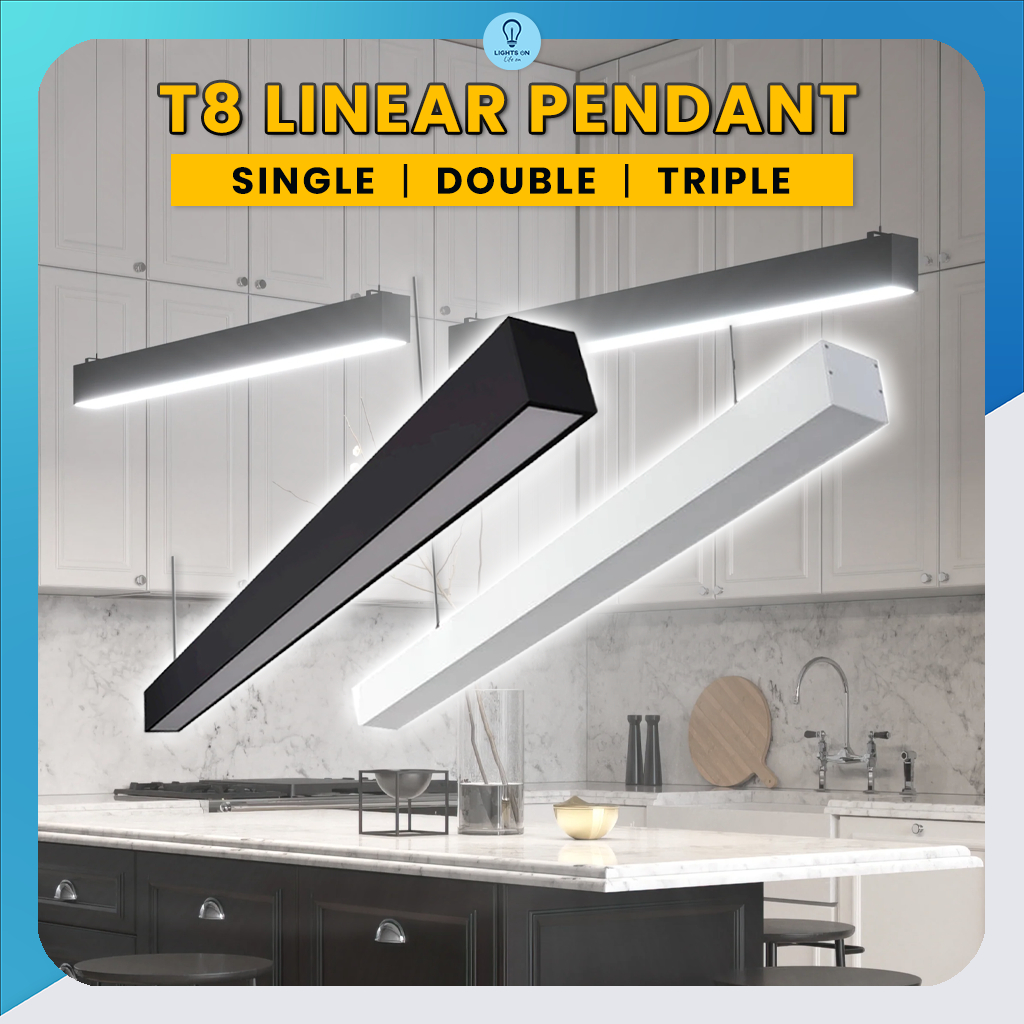 4FT T8 Linear LED Light Casing Kalimantang Tube Fitting Ceiling Wall Lighting Lampu Panjang ...