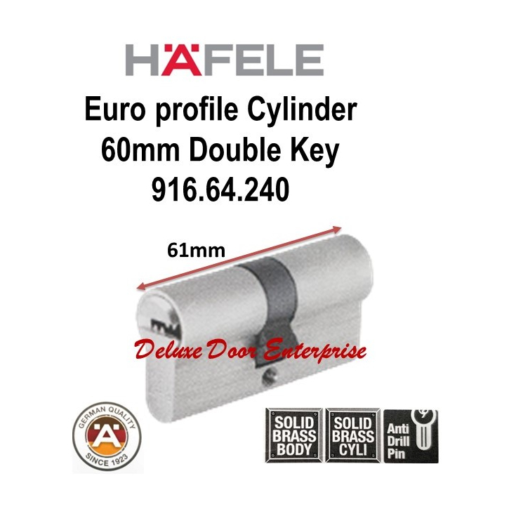 Hafele Double Key 60mm 70mm 80mm Double Key Special Key Thumbturn for ...