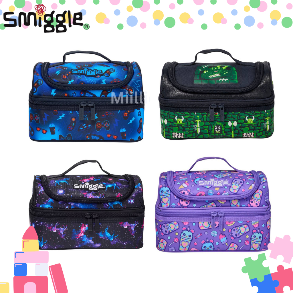 Smiggle Hi There & Freestyle Double Decker Lunchbox | 💯 Original Lunch ...