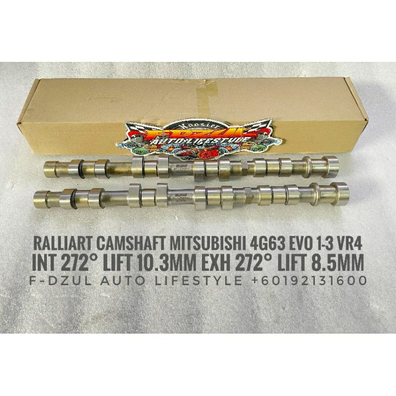 RALLIART Camshaft Mitsubishi 4G63 EVO 1-3 VR4 272° | Shopee Malaysia
